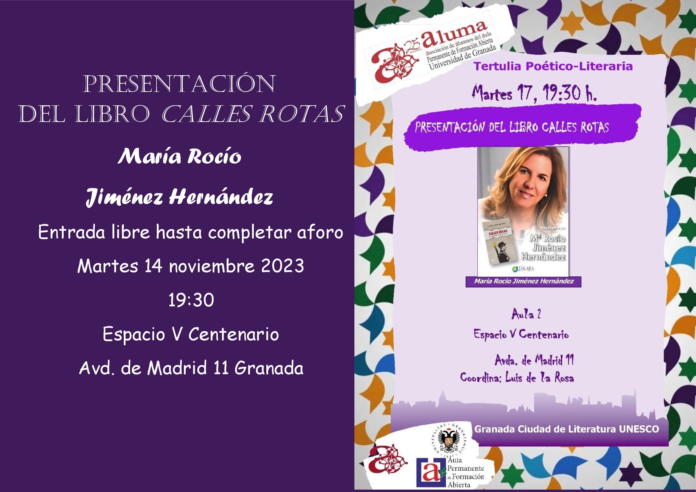 Presentación Calles rotas – ALUMA